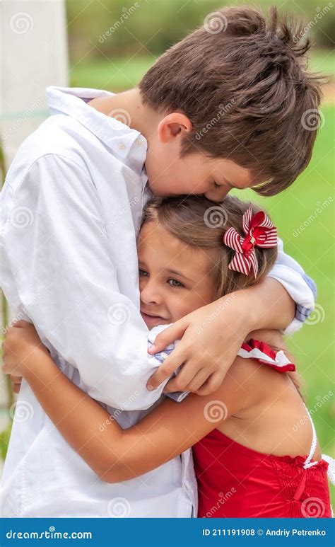 Brothers Hugging