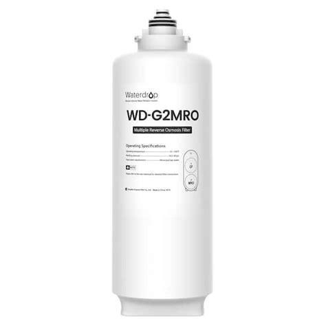 Waterdrop B WD G2MRO Reverse Osmosis Filter Replacement For WD G2 W WD G2 B RO System 2 Year