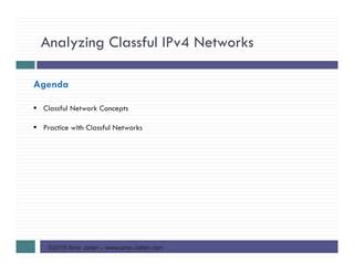 CCNA R S Analyzing Classful IPv Networks PPT