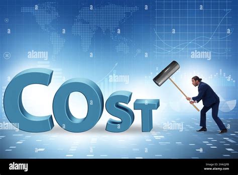 Cost Optimisation Concept With The Falling Costs Stock Photo Alamy