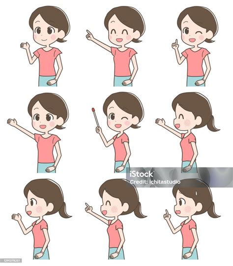 Illustration Of Moms Facial Expression Set Stock Illustration