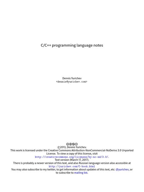 C Notes En Pdf Pdf Integer Computer Science Data Type