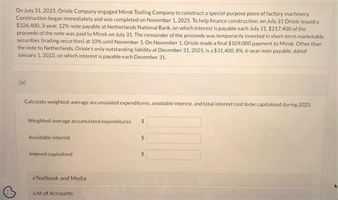 [solved] On July 31 2025 Oriole Company Engaged Minsk Tooling