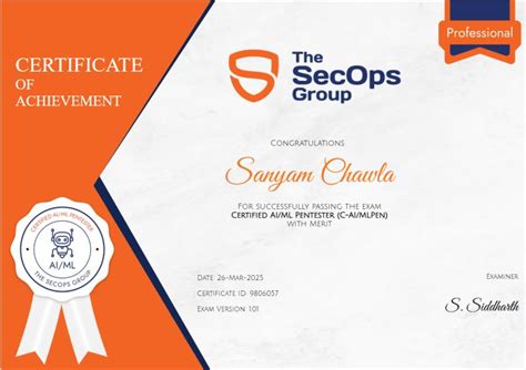 Certification Aisecurity Machinelearning Pentesting Cybersecurity