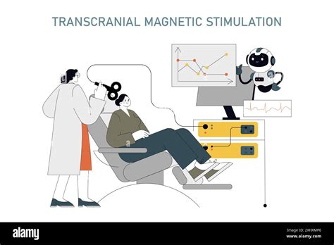 Transcranial Magnetic Stimulation Stock Vector Images Alamy