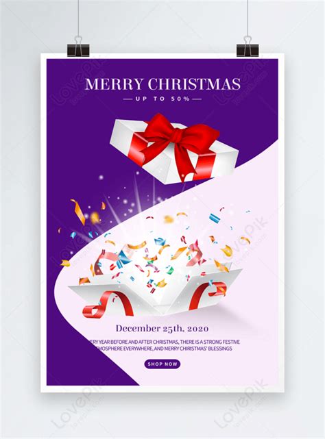 보라색 분홍색 배경에 열린 선물 상자가 있는 메리 크리스마스 Sns 이미지 사진 465553893 무료 다운로드