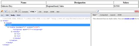 HTML Colgroup Tag And Element HTML Tutorials W Resource
