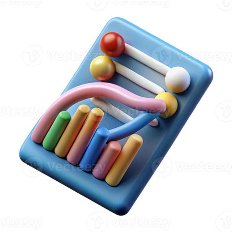 Serene Contemporary Genetic Sequencing Data Visualization Isolated