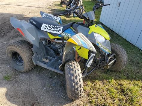 Rf3yak114mt049899 2021 Polaris Outlaw 110 Efi On Copart