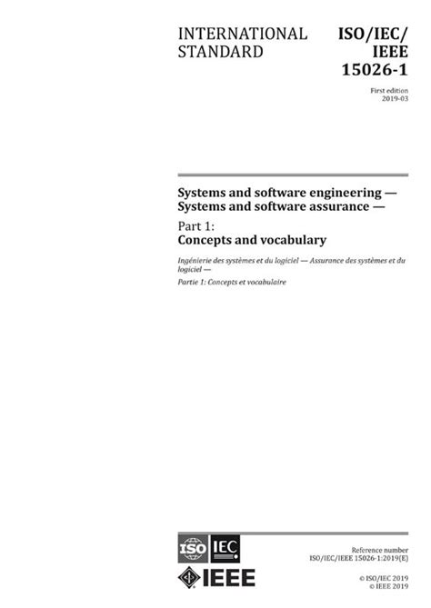 ISO IEC IEEE 15026 1 2019 IEC Standards VDE Publishing House