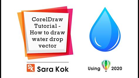 coreldraw tutorial drawing water drop vector