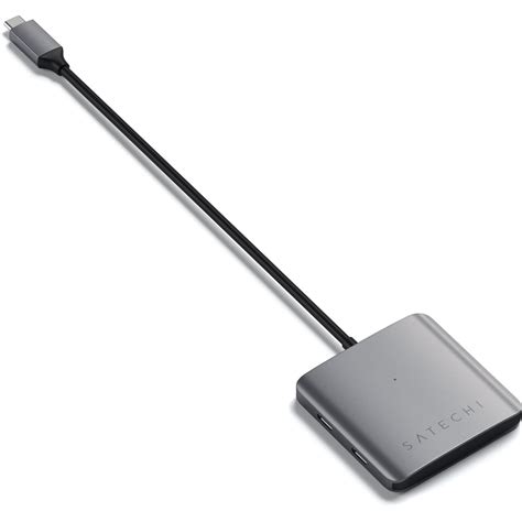 Satechi Aluminium Port Usb C Hub Space Grey Jb Hi Fi