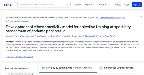 Development Of Elbow Spasticity Model For Objective Training Of Spasticity Assessment Of