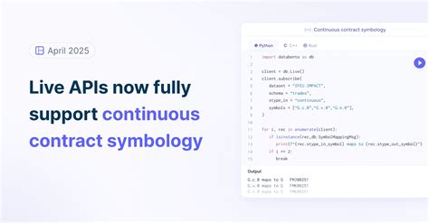 Live Apis Now Fully Support Continuous Contract Symbology Databento Blog