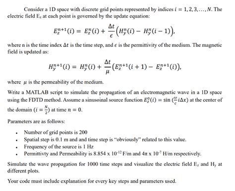 Solved Consider A 1d Space With Discrete Grid Points