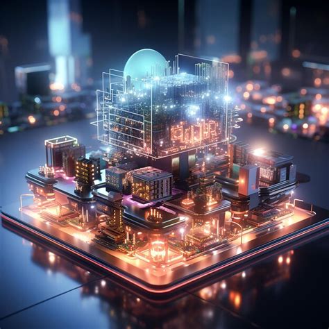 Premium Ai Image A Conceptual Illustration Depicting Cloud Networking Automation Ai Cloud