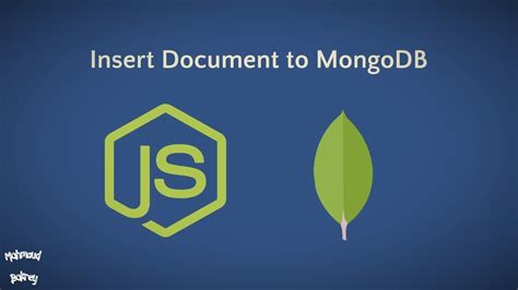 Insert new document in mongodb إضافة بيانات داخل collection YouTube