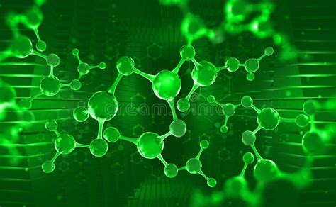 Molecule Hi Tech Technology In The Field Of Genetic Engineering Stock Illustration