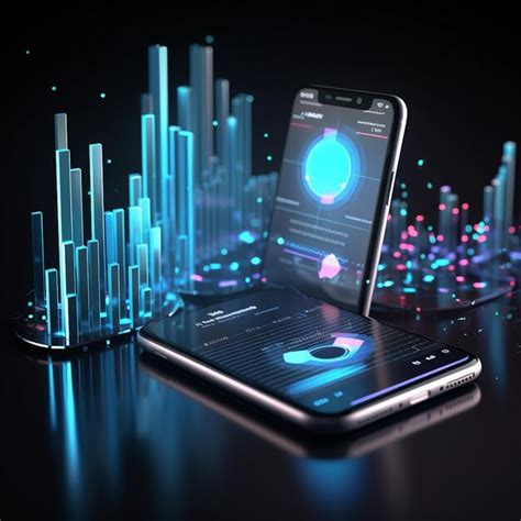 premium ai image 3d data analysis business graph finance chart