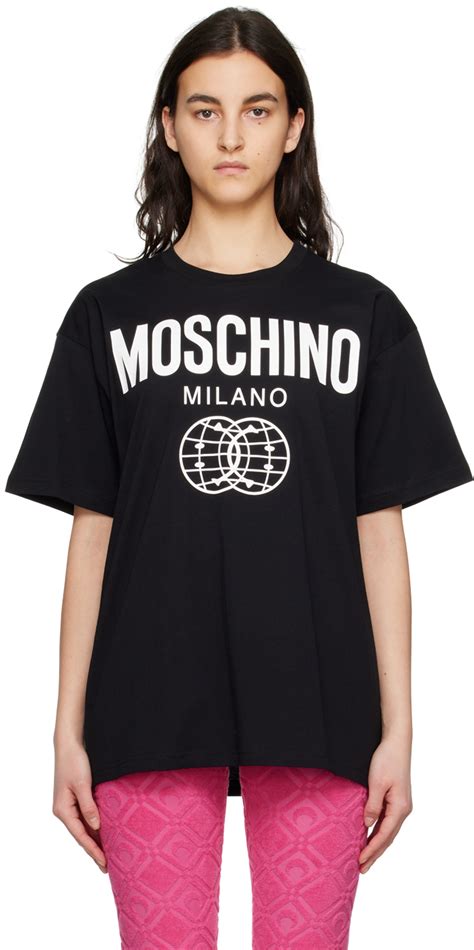 Moschino Black Printed T Shirt Moschino