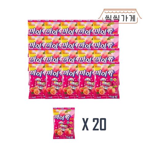 [씩씩가게] 마이쮸 필로우 복숭아 92g X 20ea 한박스 홈플러스 택배배송
