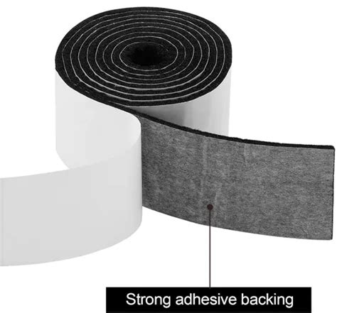 Total 32 Feets Felt Tape Roll Polyester Felt Strip Self Adhesive Backed