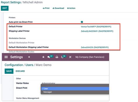 Odoo Direct Print Shipping Label Pro Ventortech