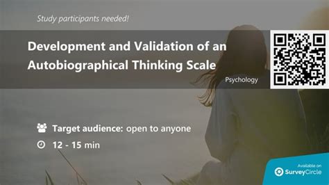 Autobiographical Thinking Rsurveycircle