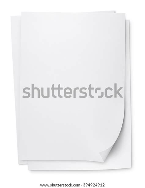 Three Sheets Memo Papers Isolated On Stock Illustration 394924912