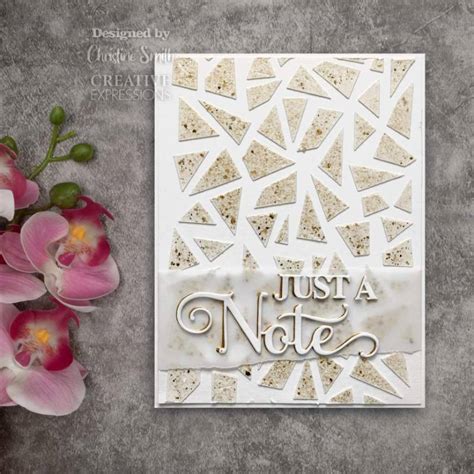 Creative Expressions Broken Glass Dl Stencil Papercraft Maniac