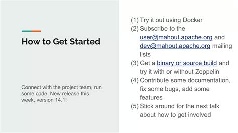 Apache Mahout On Zeppelinpptx