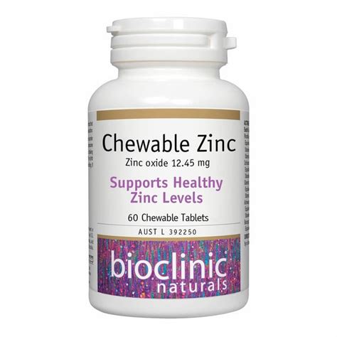 Chewable Zinc 60t Viva Health Hub