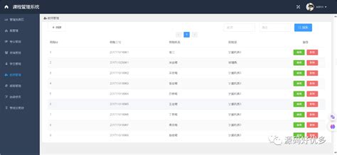 基于Java spring boot 的课程管理系统