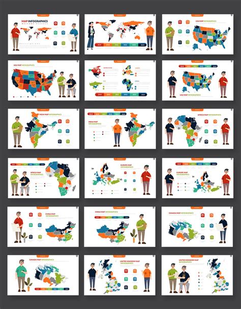 Map Powerpoint Templates Incl Map And Infographic Envato