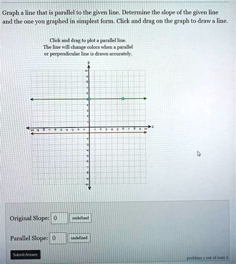 solved graph a line that is parallel to the given line determine the