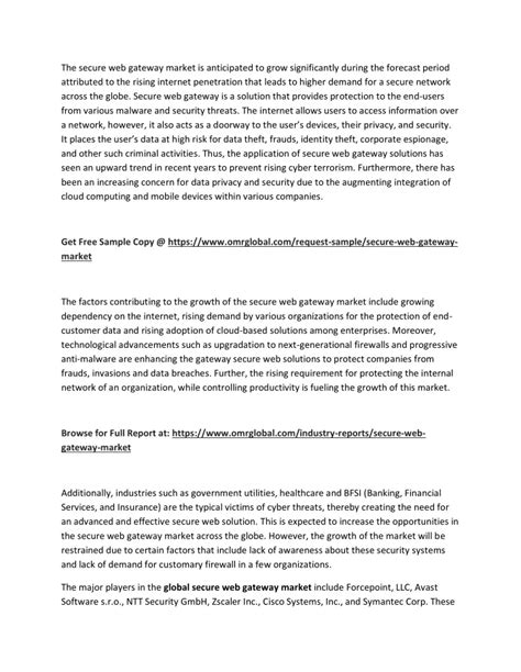 Ppt Secure Web Gateway Market Size And Growth Analysis Report 2019 2025 Powerpoint Presentation