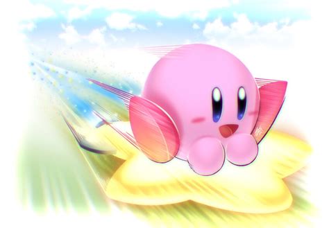 Nrg 98 Kirby Kirby Series Kirby Air Ride Nintendo Highres Blue Sky Blush Stickers