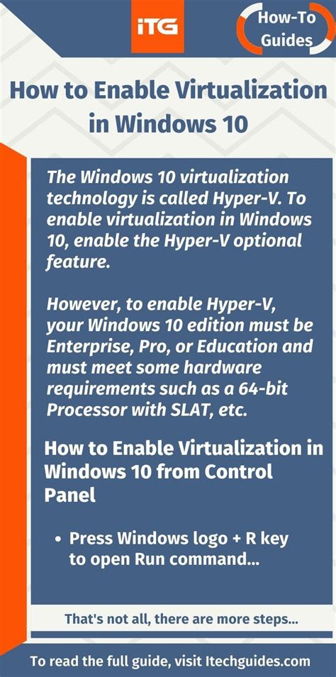 How To Enable Virtualization In Windows 10