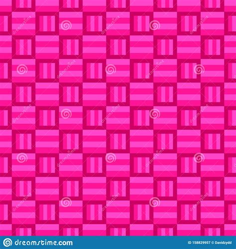 Seamless Geometrical Square Pattern Background Vector Graphic Stock