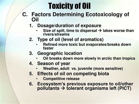 Ppt Toxicity Of Petroleum And Pahs Powerpoint Presentation Free