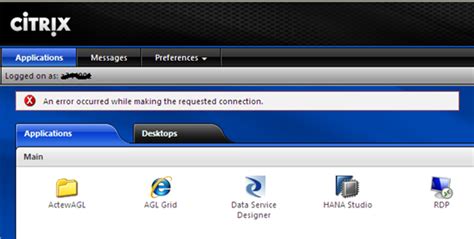Citrix Admin An Error Has Occurred While Connecting To The Requested