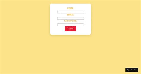 Html Forms Challenge 1 Codesandbox