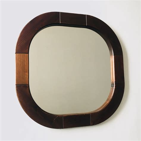 1970s Design Finja Mirror In Stained Pine By Ikea 336197