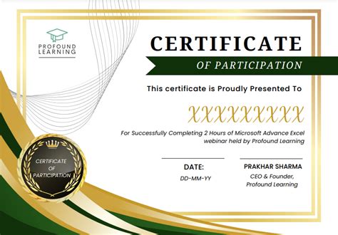 Advanced Excel Profound Learnings