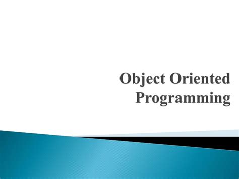 Ppt Object Oriented Programming Powerpoint Presentation Free Download Id9476978