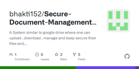 Github Bhakti152 Secure Document Management System A System Similar