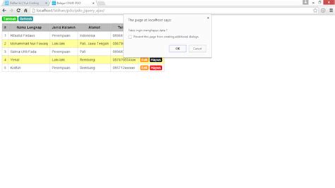 Membuat Edit And Hapus Data Dengan Php Pdo Jquery Ajax Yukcoding