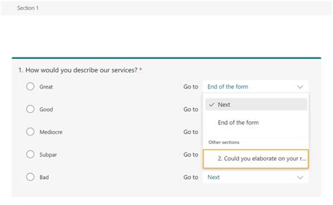 How To Implement Branching In Microsoft Forms