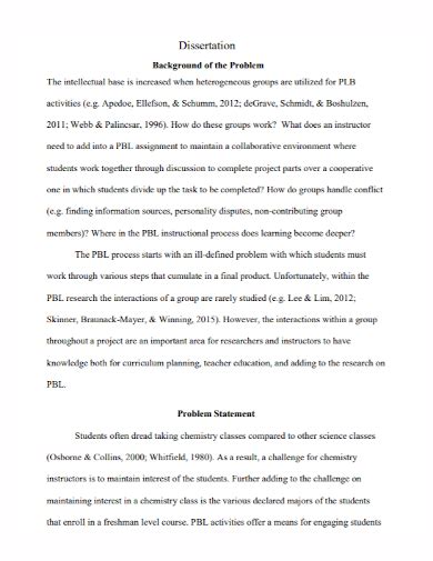 Free 10 Dissertation Problem Statement Samples In Pdf Doc
