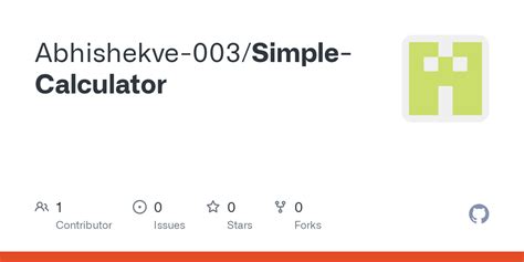 GitHub Abhishekve Simple Calculator